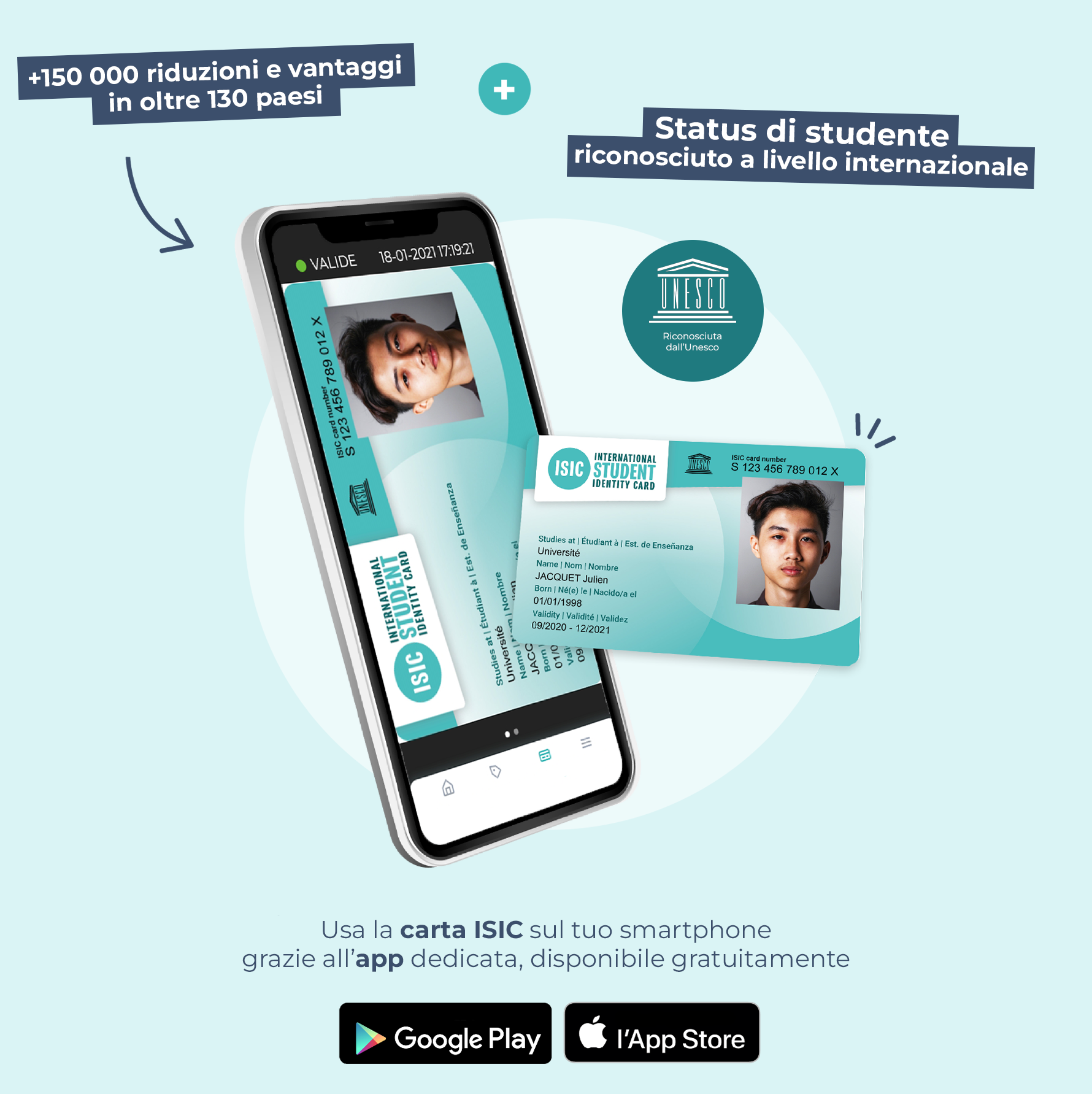 La carta dello studente internazionale